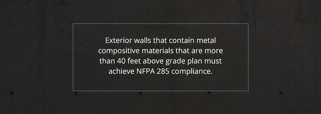 NFPA 285 Testing Information | VTEC Laboratories